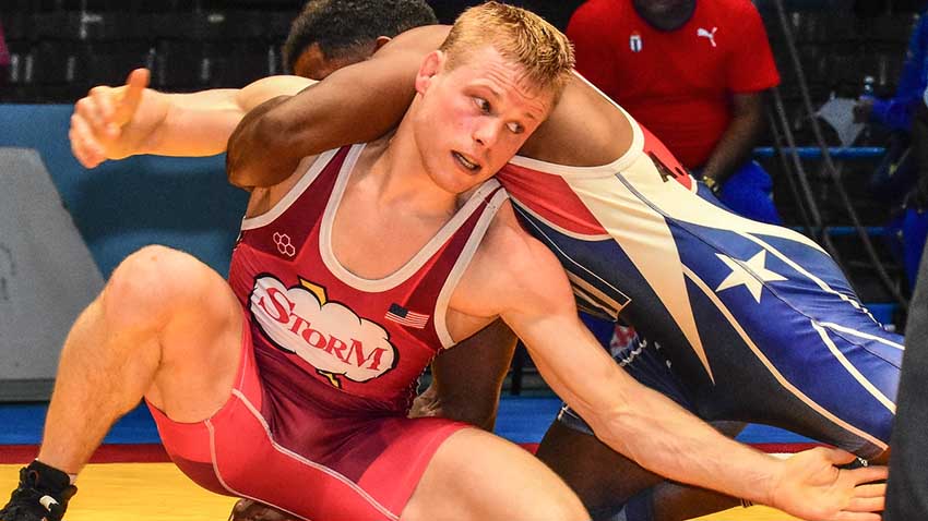 Zach Sanders is ready for a physical video game at the Nov. 1 Hawkeye ...